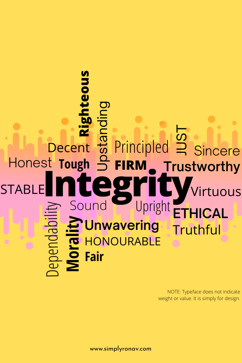 What Does Integrity Look Like? - Simply Rona V.