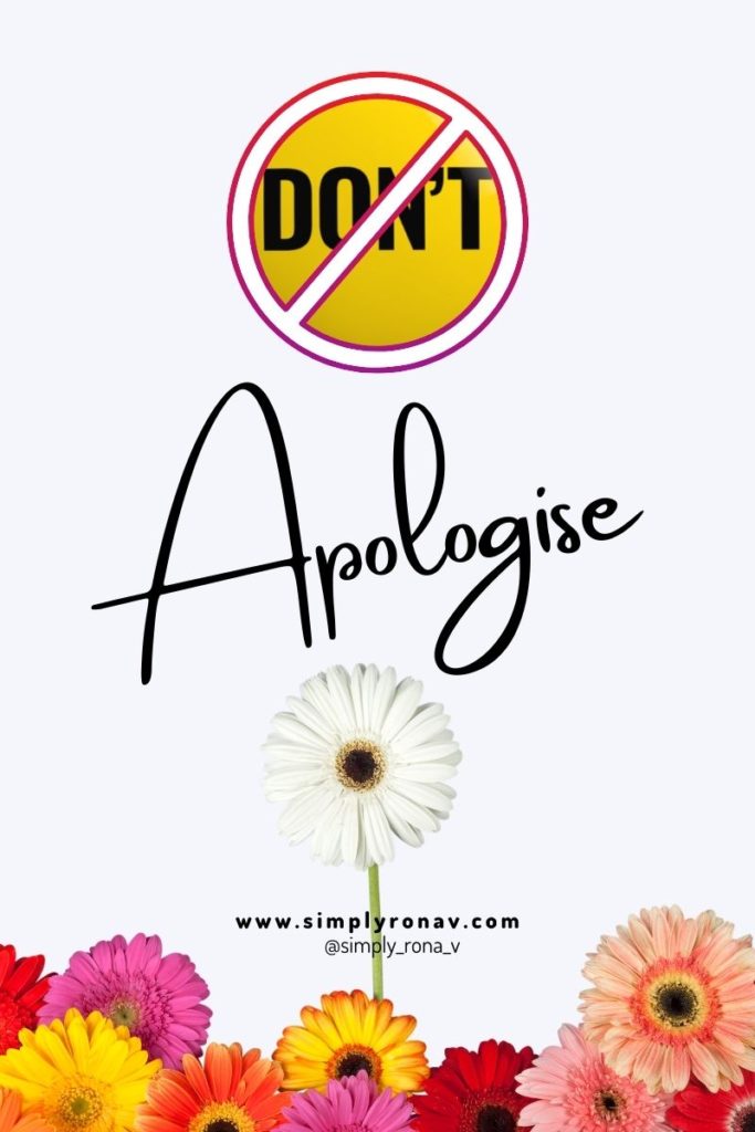 How to Apologise Effectively - Simply Rona V.